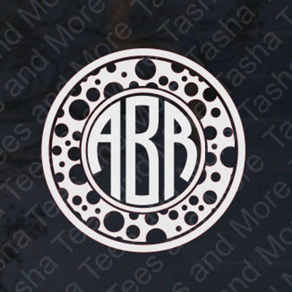 Car Monogram Decal - Etsy
