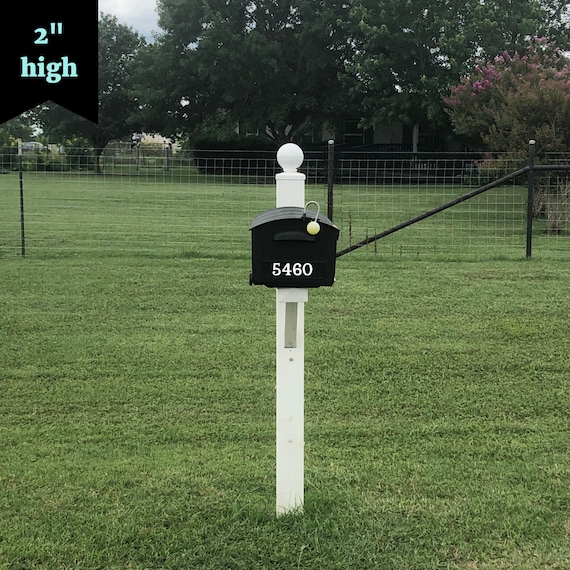 2 Inch High Front Mailbox Numbers Decals up to 5 Numbers | Etsy