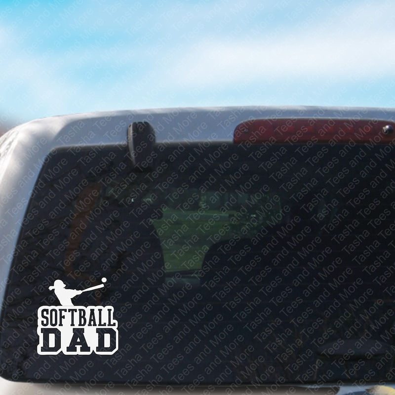 Softball Car Decal - Etsy
