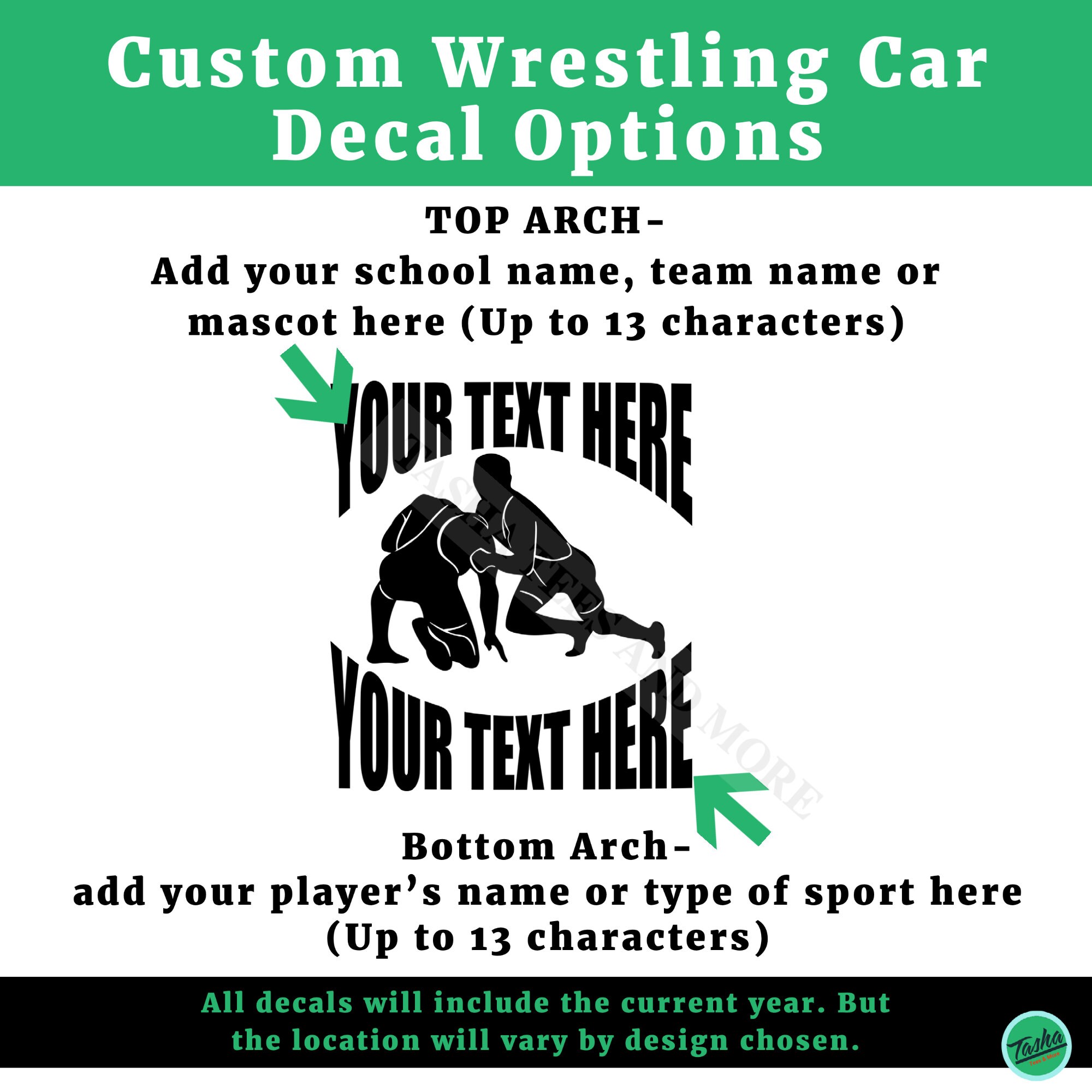 Custom Wrestling Car Decal - Etsy