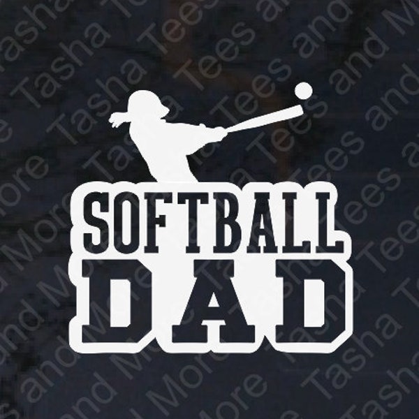 Softball Car Decal - Etsy
