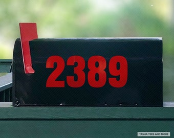 Art Deco House Numbers Mailbox Decals Address Sign Front Door Decor New ...