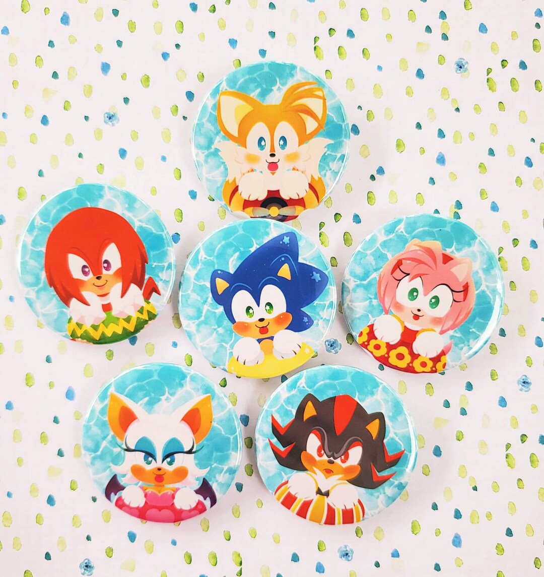 Sonic Buttons Scented and Unscented 44mm Button Badges MTO - Etsy