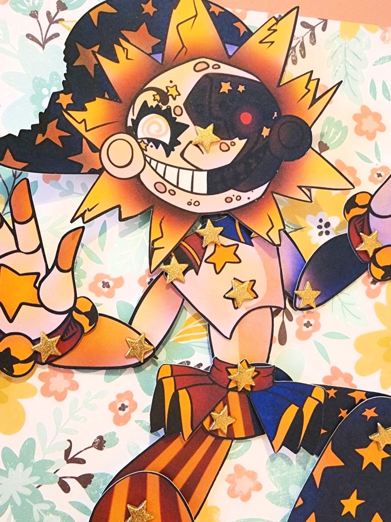 Digital PDF Eclipse Paper Puppets | FNAF Ruin - Etsy
