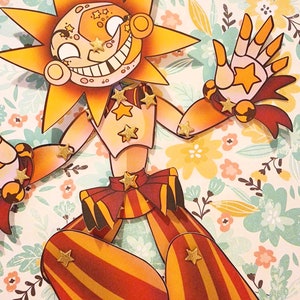 Bundle| Digital PDF Sun and Moon Paper Puppets | FNAF SB - Etsy