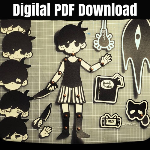 Digital PDF OMORI Paper Puppet - Etsy