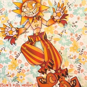 Bundle| Digital PDF Sun and Moon Paper Puppets | FNAF SB - Etsy