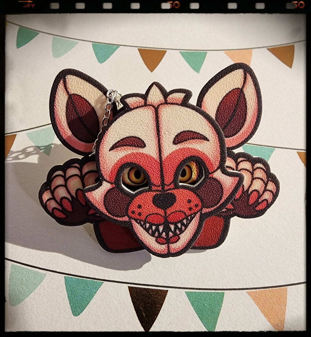 FNAF Funtime Foxy Pins Magnetic Glow in the Dark - Etsy