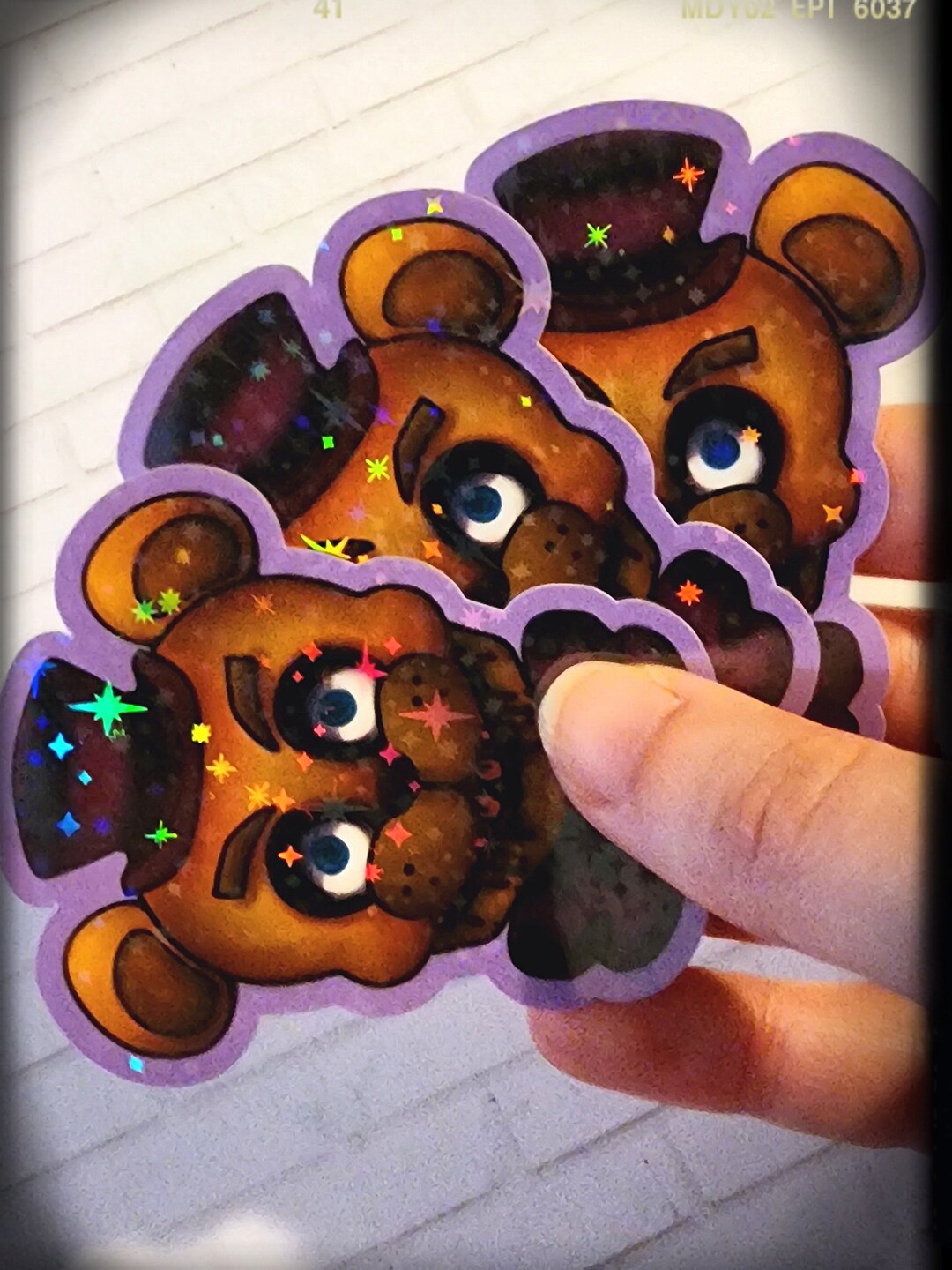 FNAF Fredbear Stickers Holographic - Etsy