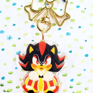Sonic Floaties Charms 2 Inch Acrylic Glitter Keychains - Etsy