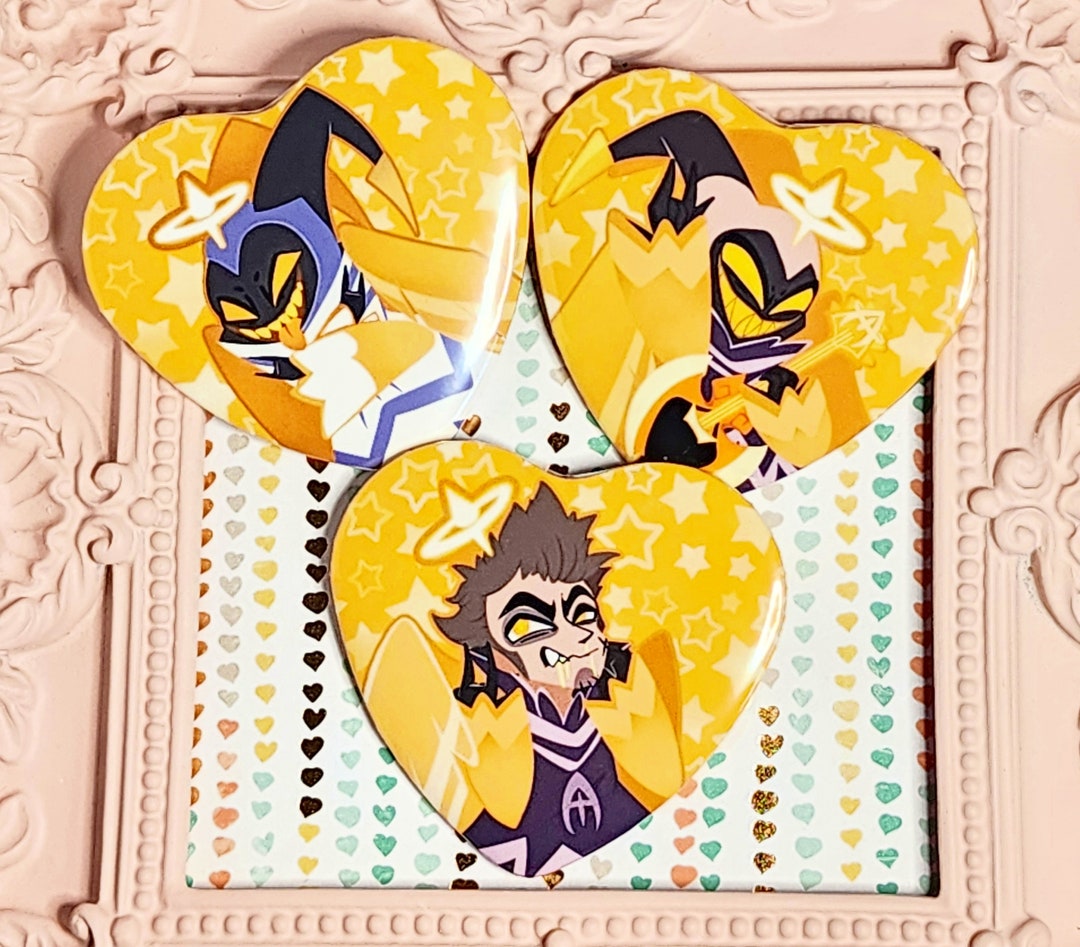 HH | Adam Heart Buttons | 58mm - Etsy