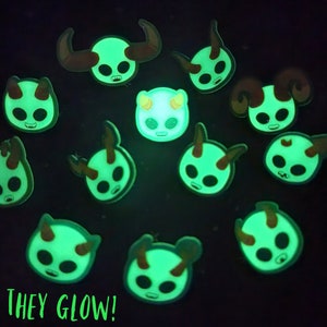 Homestuck Troll Skulls Glow Pins Matte Design - Etsy