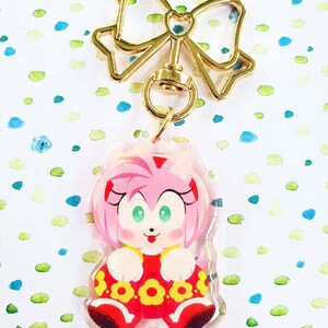 Sonic Floaties Charms 2 Inch Acrylic Glitter Keychains - Etsy