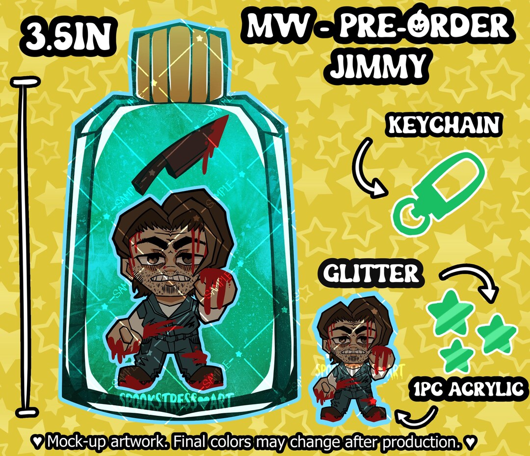 PRE-ORDER Jimmy MW Shaker Charms 3.5in Acrylic Mouthwashing - Etsy