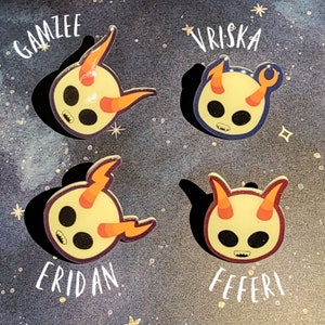 Homestuck Troll Skulls Glow Pins Matte Design - Etsy