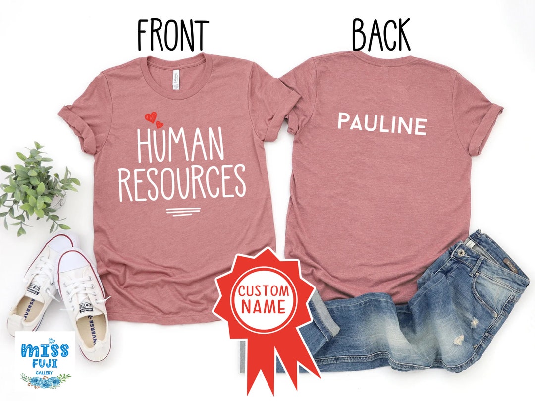 Human Resources Front and Back T-shirt , HR Shirt, HR Graduation ...