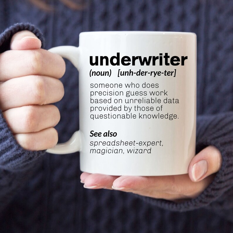 Underwriter Definition Mug: Funny Insurance Gift - Etsy