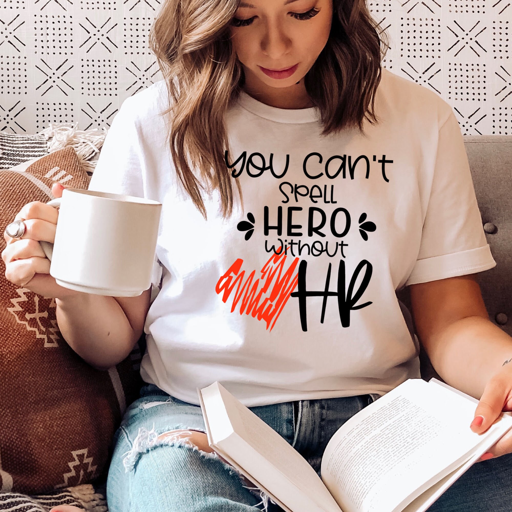 You Can't Spell Hero Without Hr Shirt HR Hero Human | Etsy