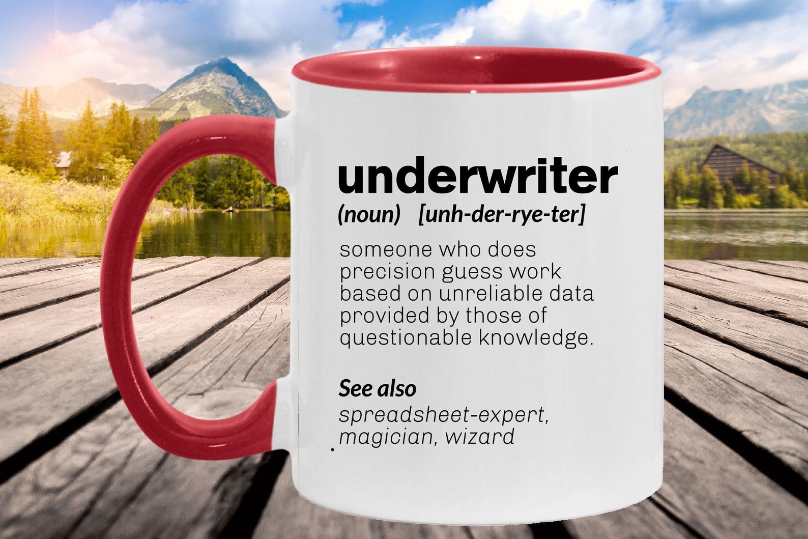 Underwriter Definition Mug Funny Insurance Gift Insurance - Etsy