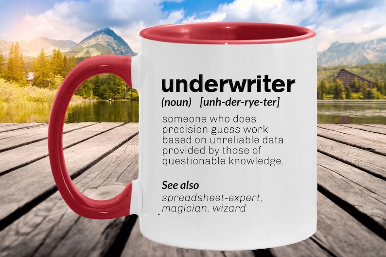 Underwriter Definition Mug Funny Insurance Gift Insurance - Etsy