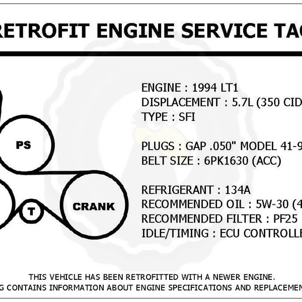 Camaro Lt1 Decal - Etsy