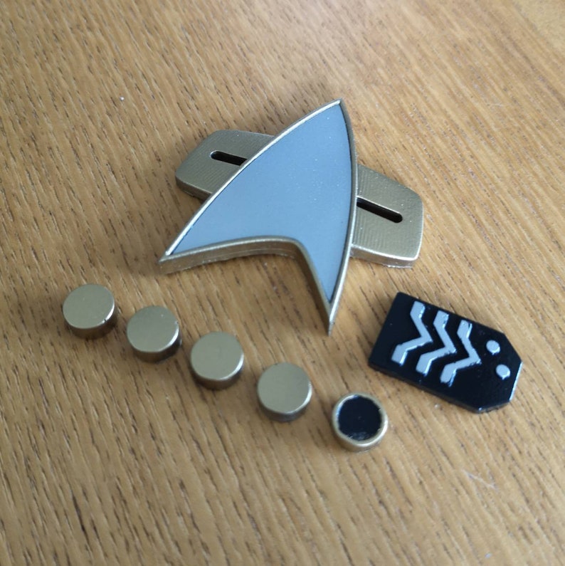 Starfleet Comm Badge Ds9/voyager/tng Movies/picard | Etsy