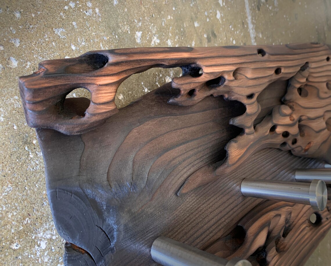 Handcrafted Farm House Drift Wood Mask/keys/coat Hanger With - Etsy