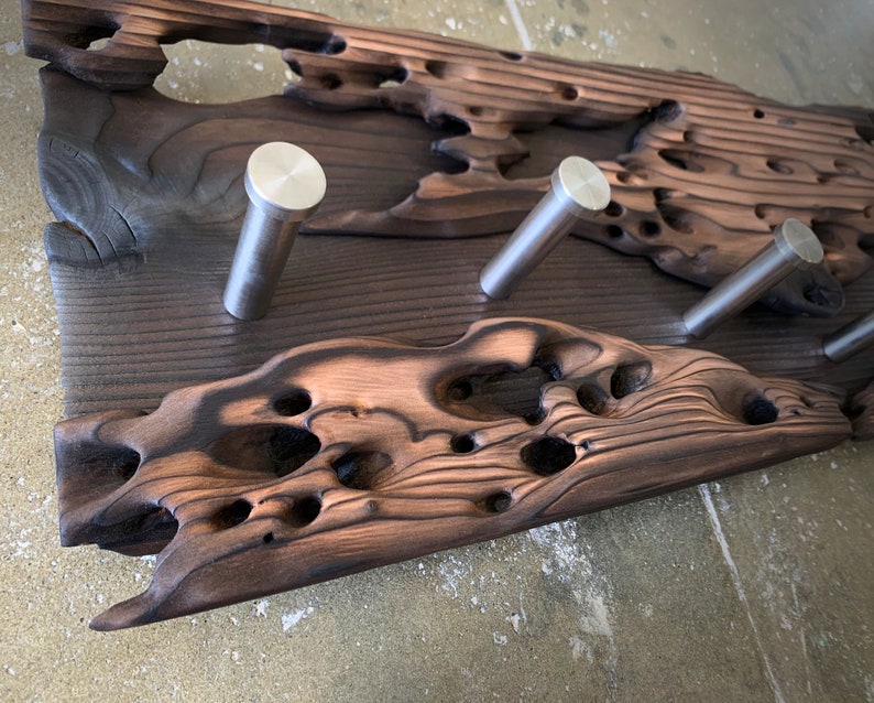 Handcrafted Farm House Drift Wood Mask/keys/coat Hanger With - Etsy