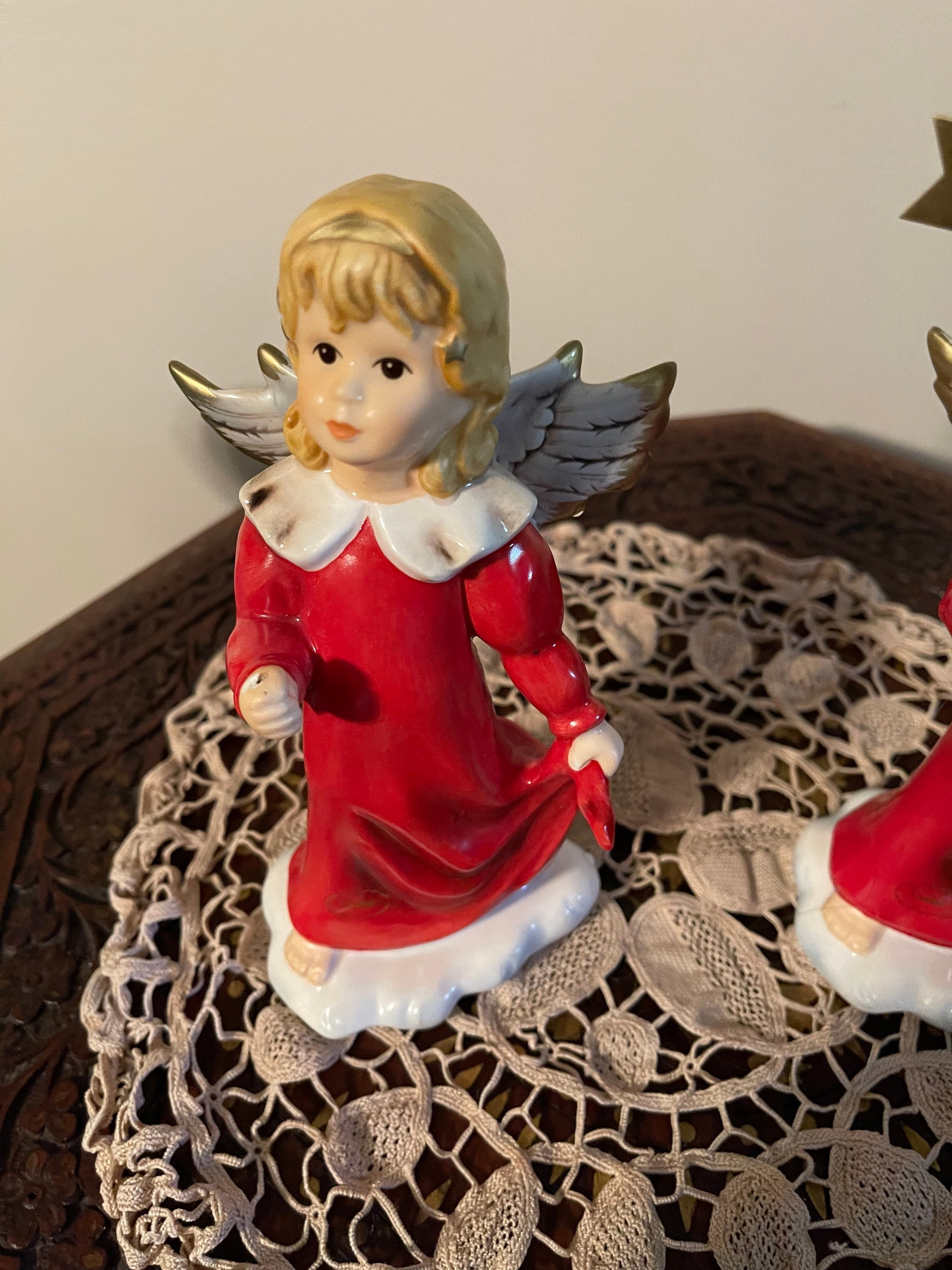 Rare Gobel Mid Century Gobel Angels ,numbered on Bottom ,set of 2 , One ...