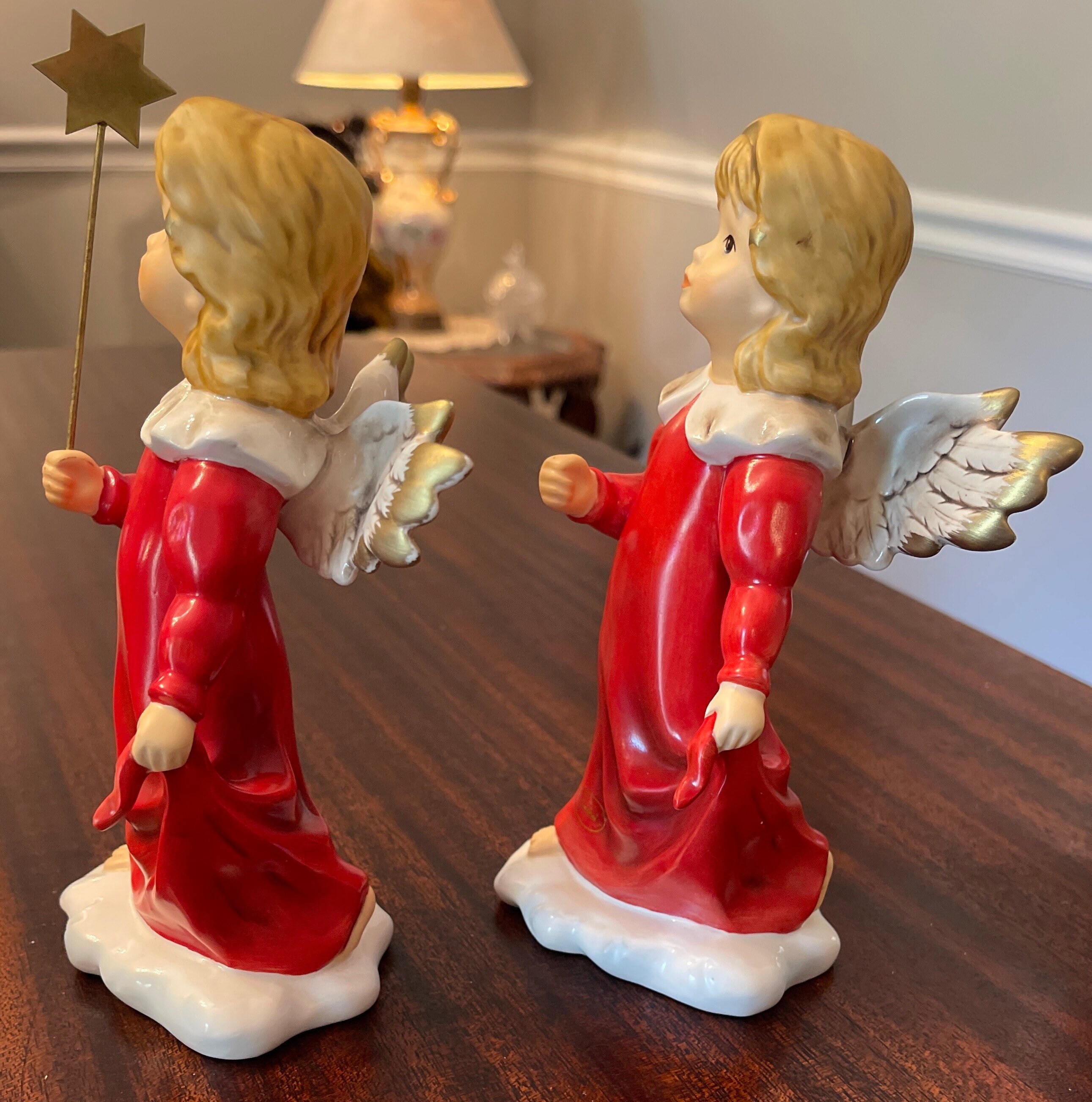 Rare Gobel Mid Century Gobel Angels ,numbered on Bottom ,set of 2 , One ...