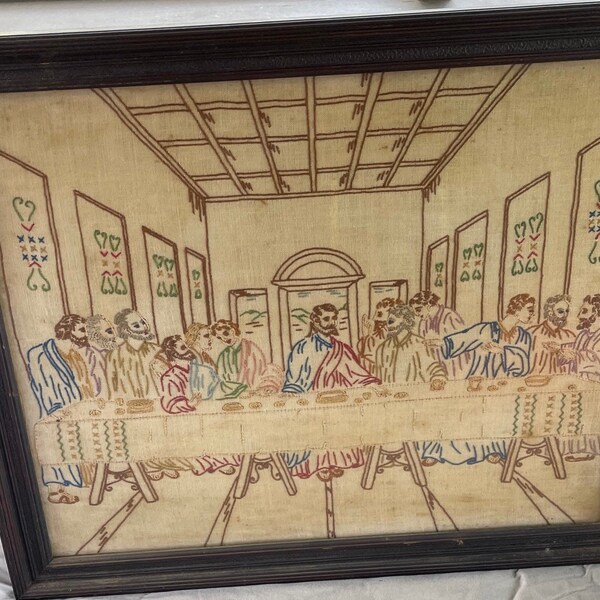 Last Supper Cross Stitch - Etsy