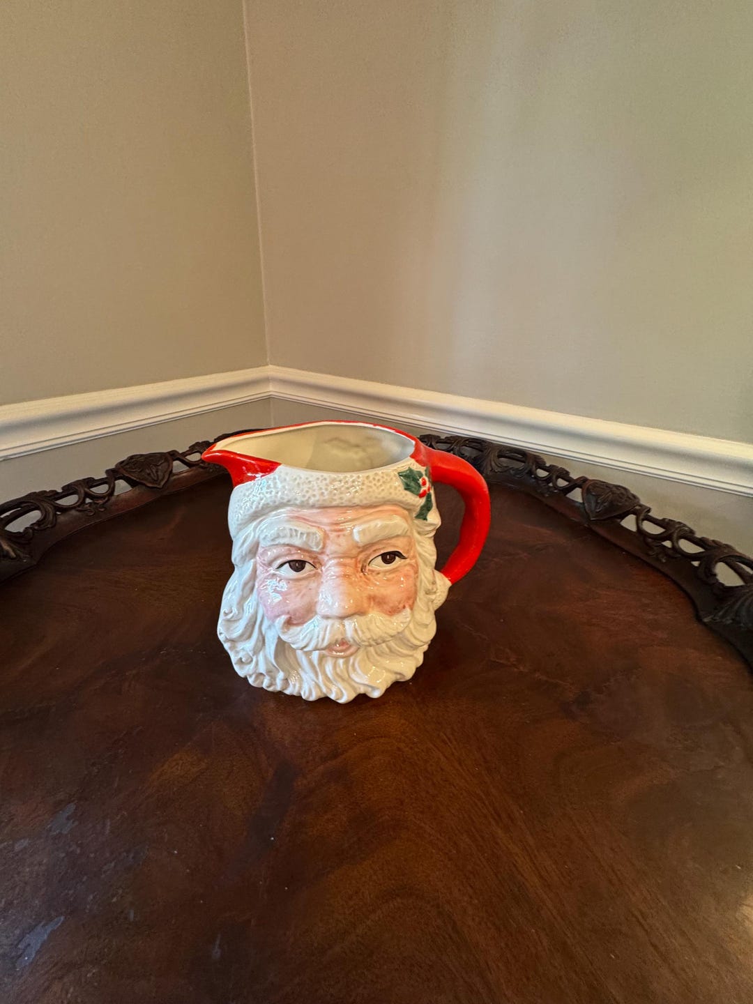 Fitz Floyd Rare Santa Claus Pitcher, Christmas - Etsy