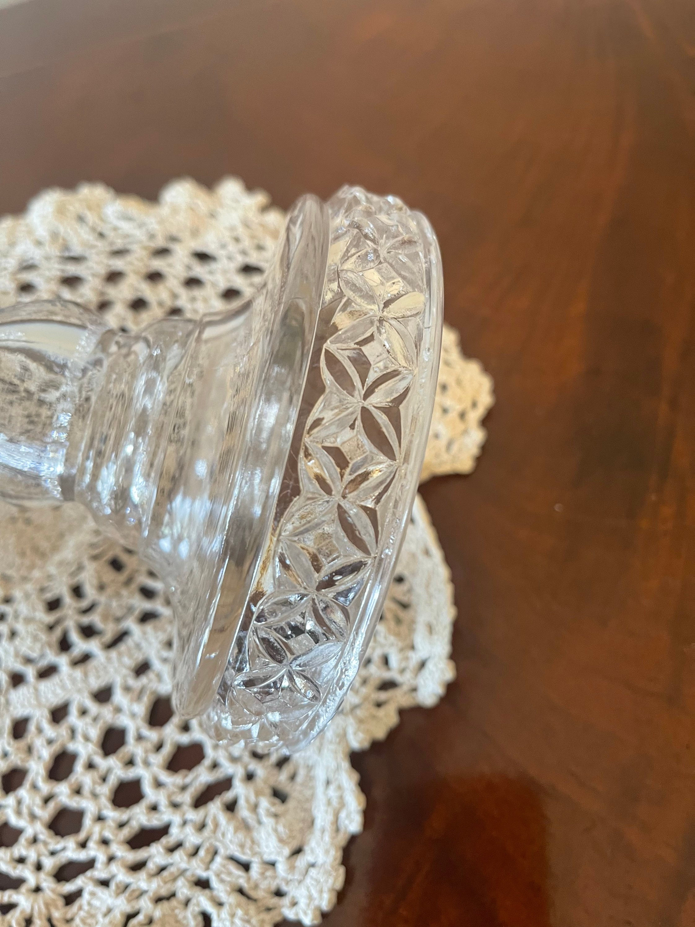 Vintage Model Flint Glass Company Late 1800s EAPG Cake Plate With Rum ...