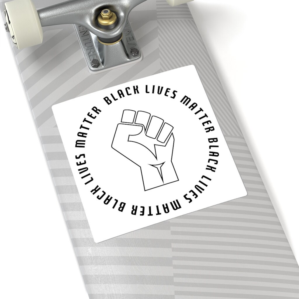 Black Lives Matter Sticker BLM All Sizes Bumper Sticker LA Fist Black ...