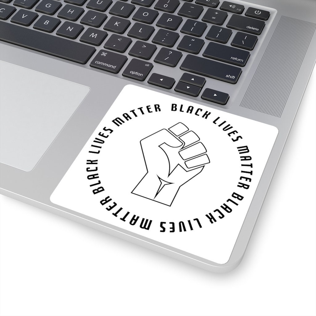 Black Lives Matter Sticker BLM All Sizes Bumper Sticker LA Fist Black ...