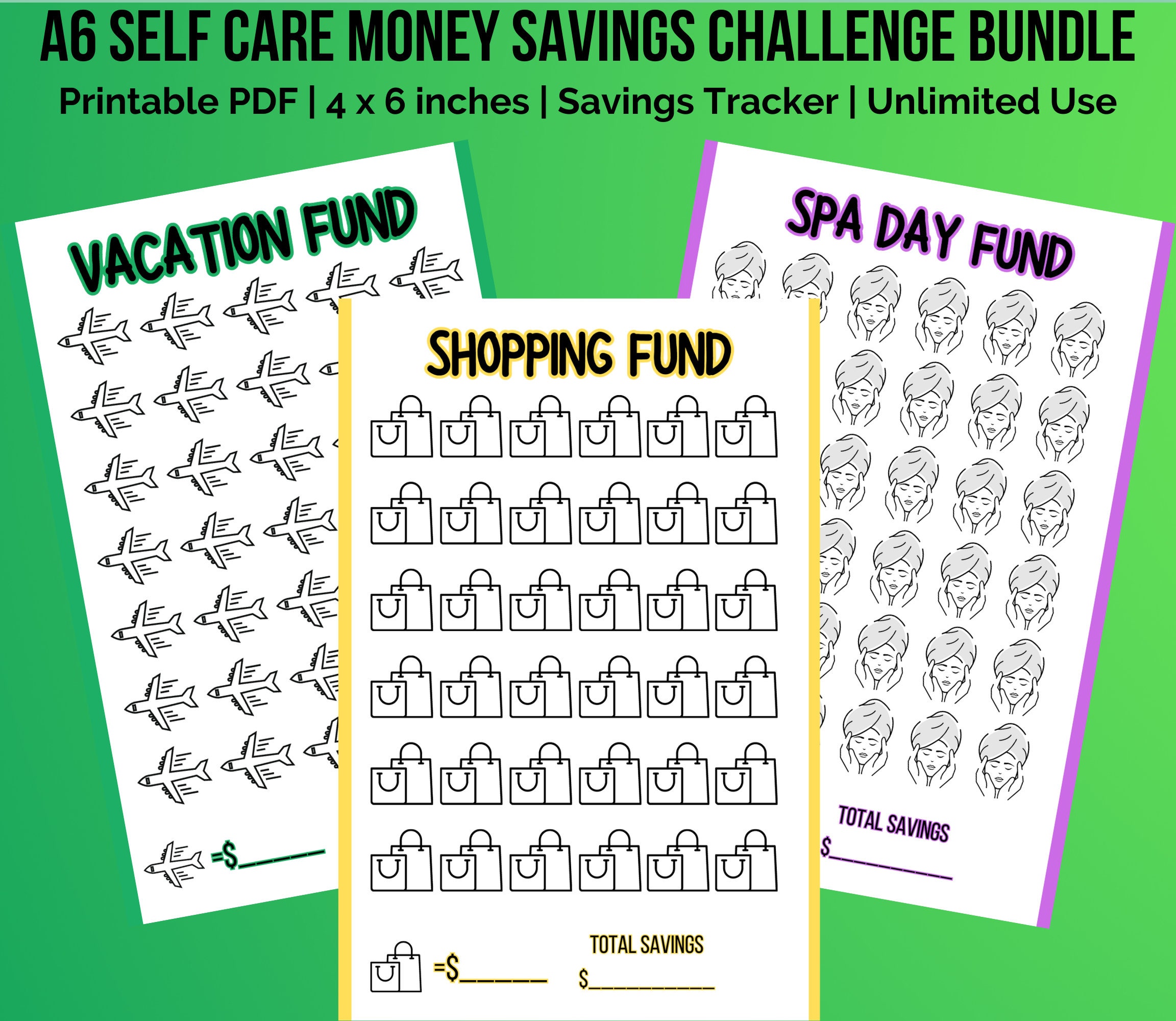 15 Monthly Savings Challenge Printable Printable PDF Cash Stuffing ...