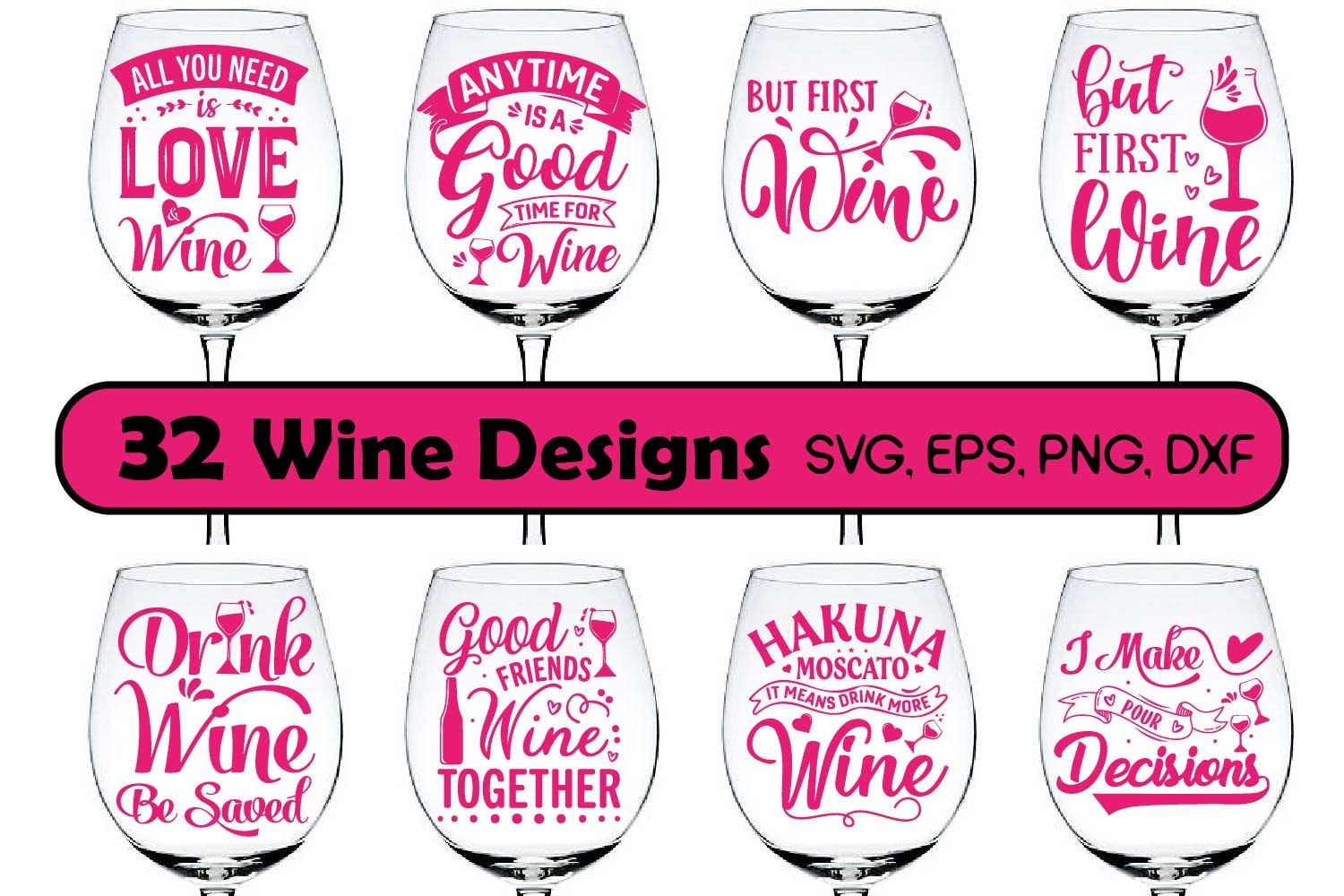 Wine Quotes Svg Bundlewine Glass Loverssayingsfunny Wine Etsy