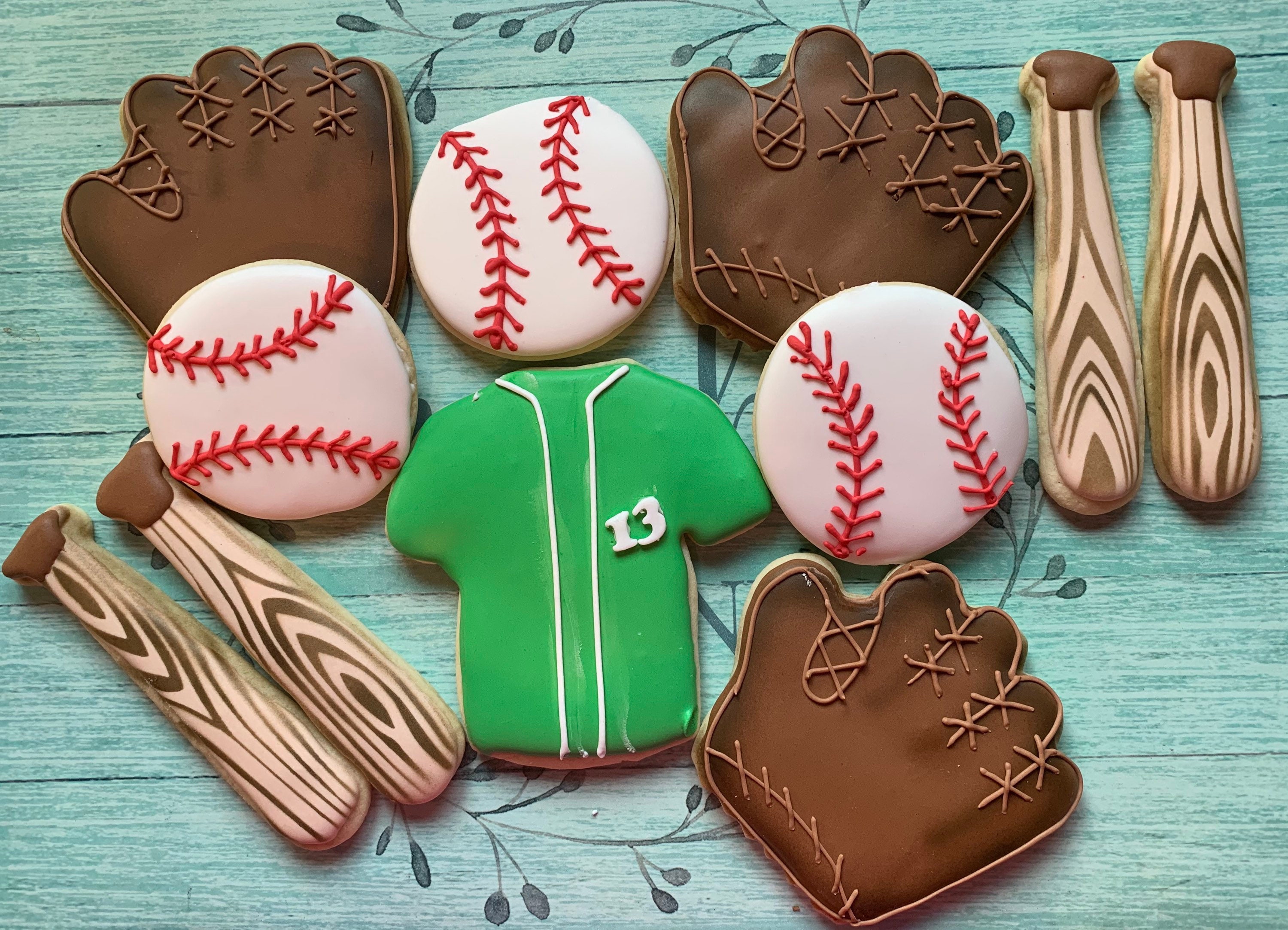 Baseball Themed Custom Sugar Cookies - Etsy