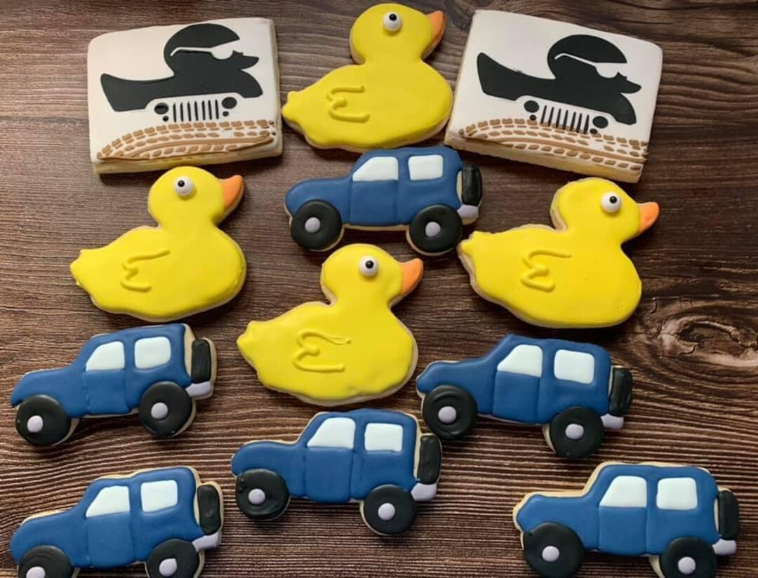 Duck Duck Jeep Custom Decorated Sugar Cookies - Etsy