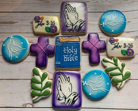 Easter Christian Religious Custom Cookies | Etsy