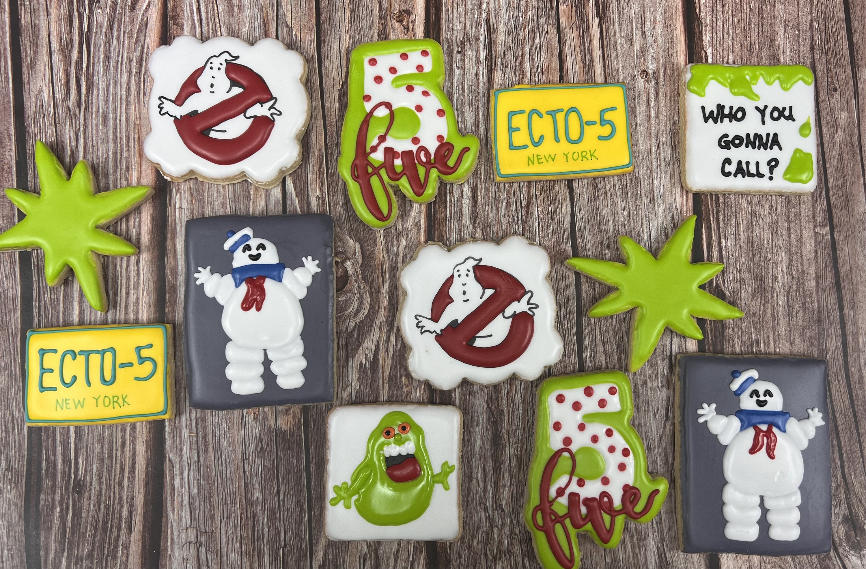 Ghostbusters Themed Birthday Custom Decorated Sugar Cookies - Etsy