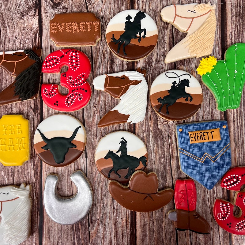 Western Theme Cookies - Etsy
