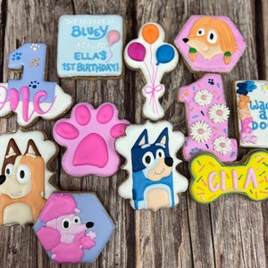 Bluey Disney Inspired Custom Decorated Sugar Cookies Cartoon - Etsy