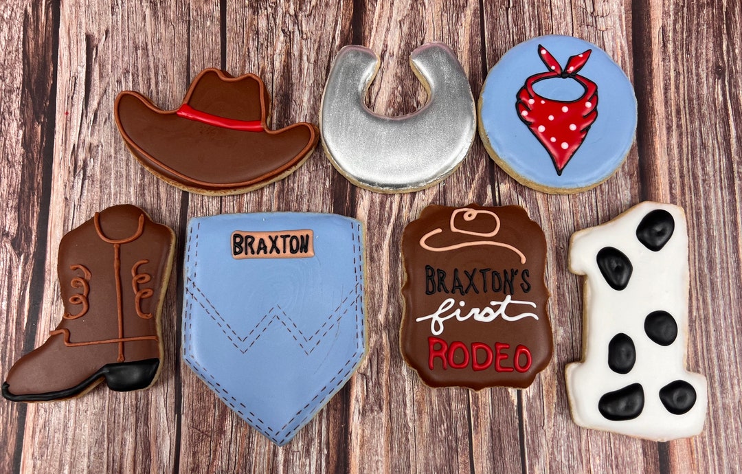 First Rodeo Baby Birthday Custom Sugar Cookies - Etsy