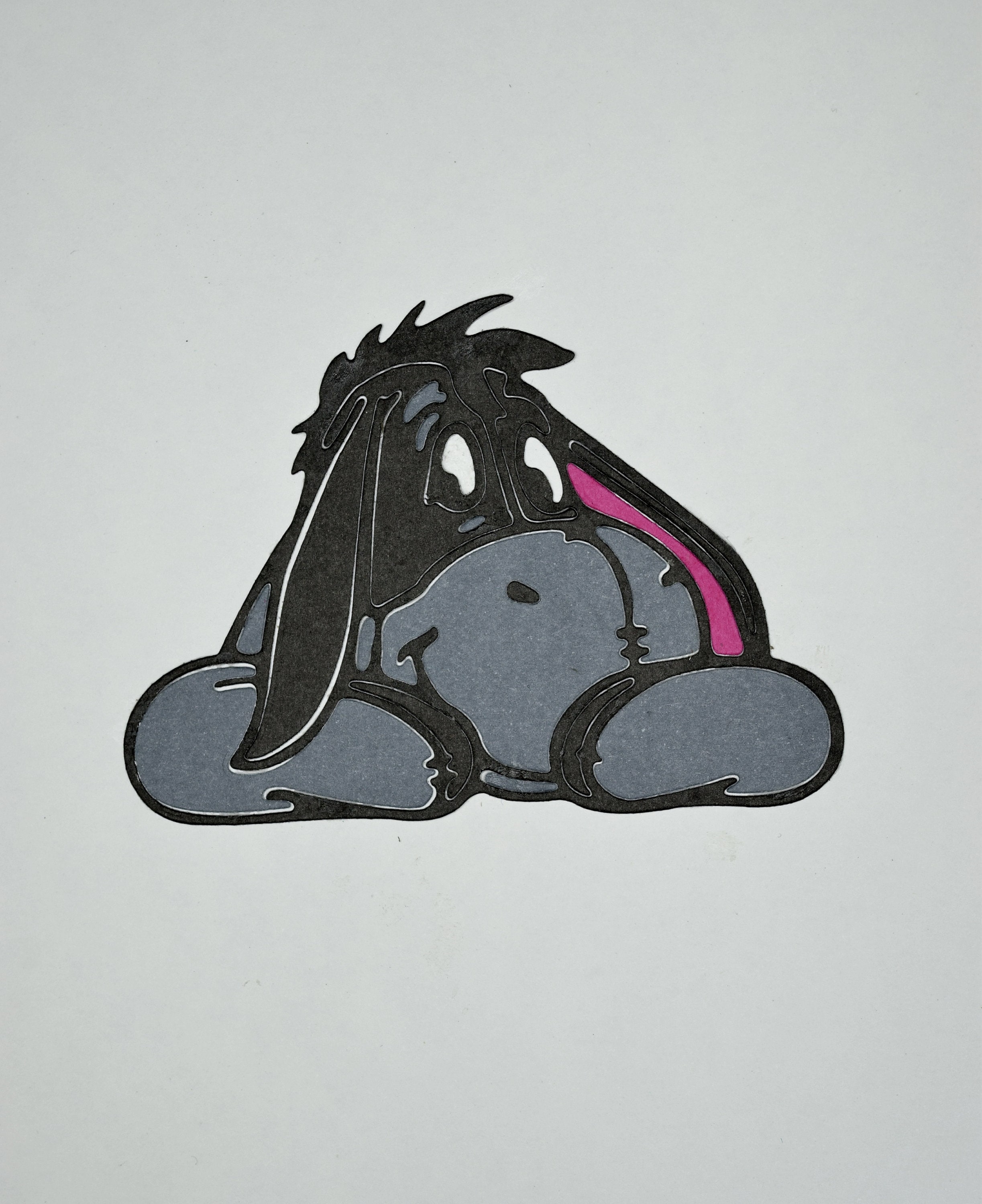 Disney Eeyore Donkey Metal Cutting Die Stencil Card Making | Etsy