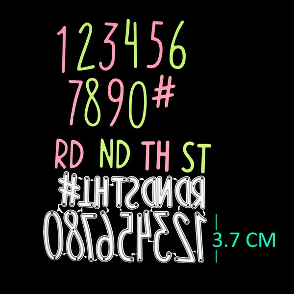 St Nd Rd Th Numbers - Etsy
