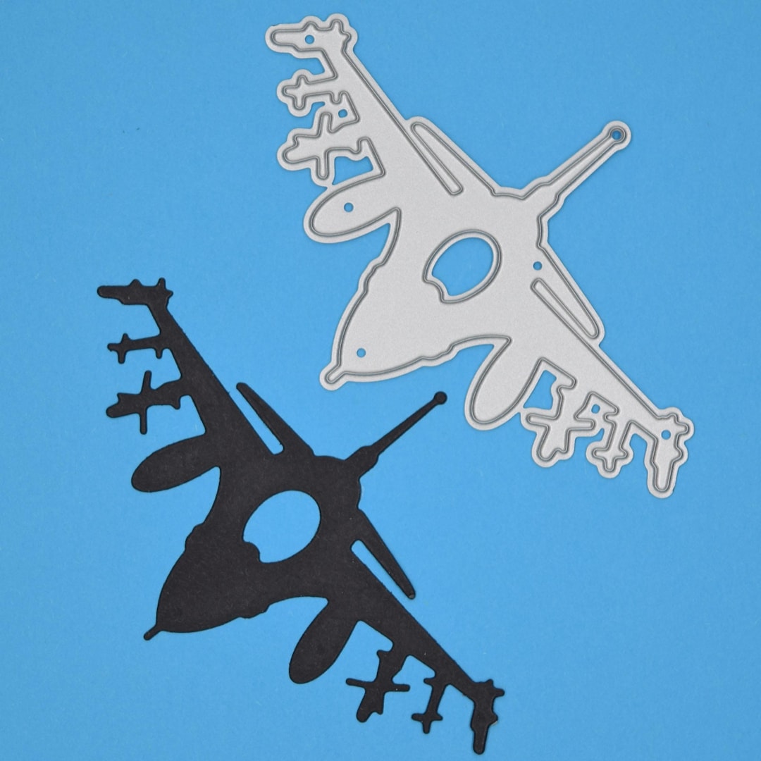 Fighter Jet Aeroplane Airplane Metal Cutting Die, Aircraft Stencil ...