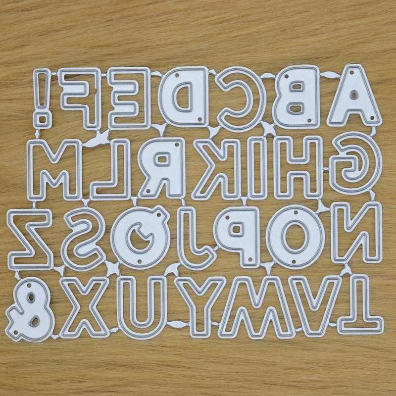 Alphabet Die Cutting Dies - Etsy