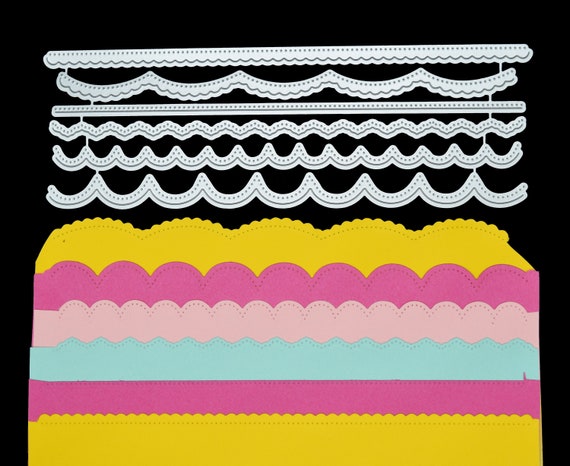 6 Long Decorative Dot Patterned Border Edging Metal Cutting - Etsy