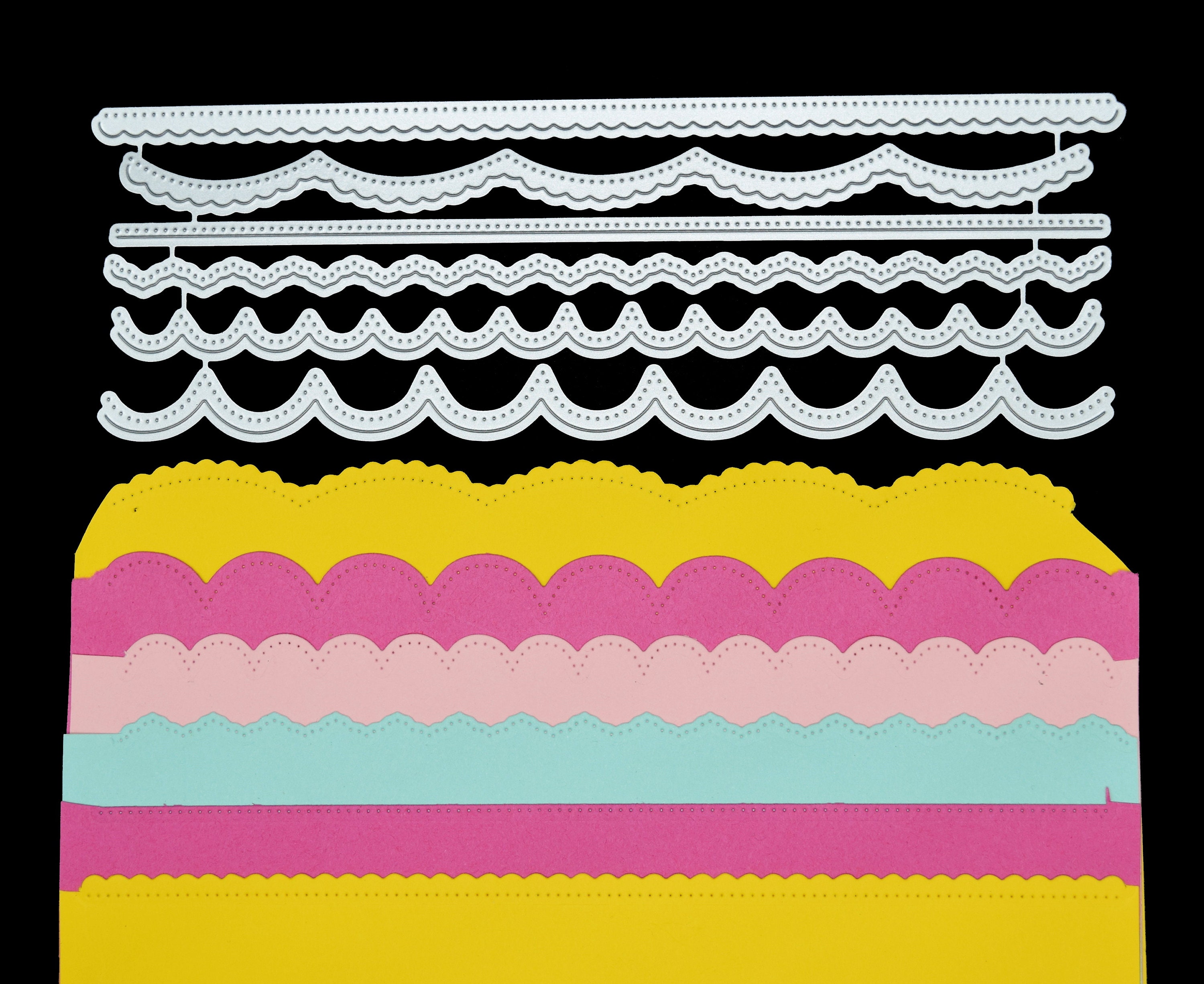 6 Long Decorative Dot Patterned Border Edging Metal Cutting - Etsy